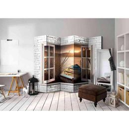 Pharao24.de Spanische Wand mit See Motiv 5 teilig