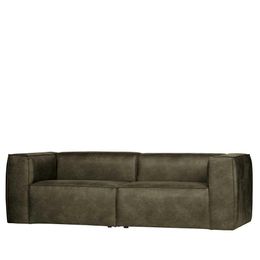 Pharao24.de Sitzsofa in Oliv Gr&uuml;n Recyclingleder