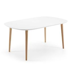 Pharao24.de Ausziehtisch in Wei&szlig; Skandi Design