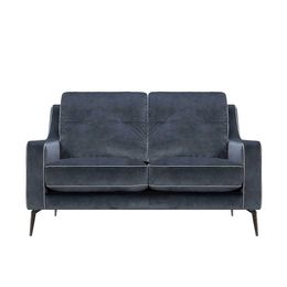 Pharao24.de Hochwertiges Sofa in Anthrazit Samt Vierfu&szlig;gestell aus Metall