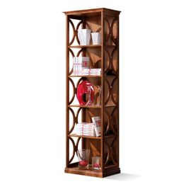 Pharao24.de B&uuml;cher Regal in Nussbaumfarben 190 cm hoch