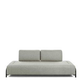 Pharao24.de Wohnzimmercouch in Beige Webstoff Armlehnen