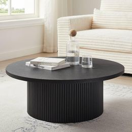 Pharao24.de Sofatisch Salontisch in Schwarz echtholzfurniert