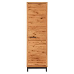 Pharao24.de Massivholzschrank in Kernbuchefarben 200 cm hoch - 60 cm breit