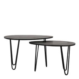 Pharao24.de Wohnzimmer Tische Platten spitz oval Hairpin Gestell (zweiteilig)