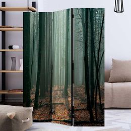 Pharao24.de Trennwand mit Laubwald Motiv Landhausstil