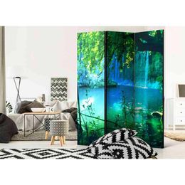 Pharao24.de Falt Paravent mit Wasserfall Motiv modern