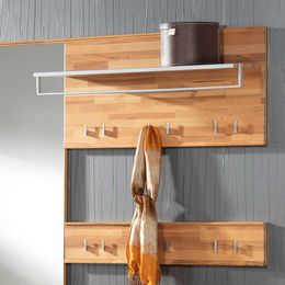 Pharao24.de Wandgarderobe aus Kernbuche massiv Kindergarderobe (zweiteilig)