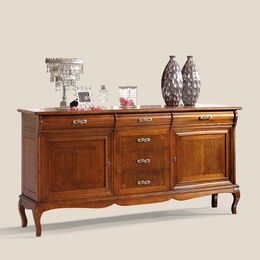 Pharao24.de Esszimmersideboard in italienischem Design Nussbaumfarben