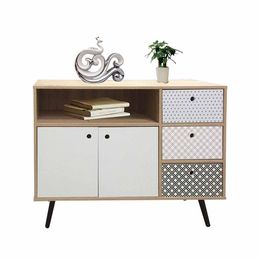 Pharao24.de Schlafzimmer Kommode in Bunt gemustert Retro
