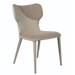 Pharao24.de Esszimmerstuhl Esstischstuhl in Beige und Beigegrau (2er Set)