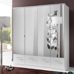 Pharao24.de Dreht&uuml;renschrank in Wei&szlig; 180 cm breit