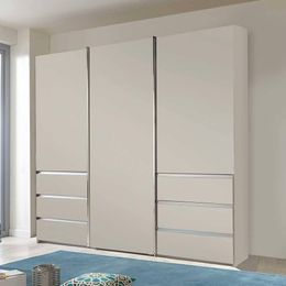 Pharao24.de Kleiderschrank Champagnerfarben in modernem Design 250 cm breit