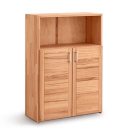 Pharao24.de Kompakter Aktenschrank aus Kernbuche und Buche Massivholz ge&ouml;lt