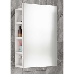 Pharao24.de Badezimmerspiegelschrank weiss in modernem Design die Wandmontage