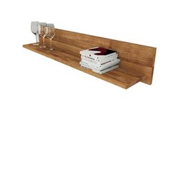 Pharao24.de H&auml;ngeregal aus Wildeiche Massivholz 100 cm