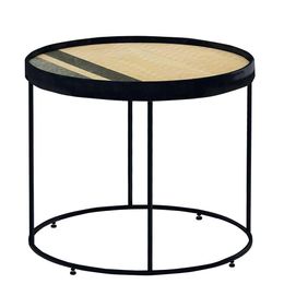 Pharao24.de Kleiner Wohnzimmer Tisch in modernem Design Ringgestell