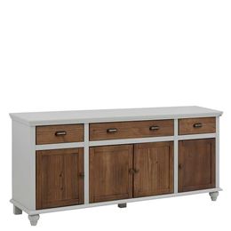 Pharao24.de Sideboard Kommode im Landhausstil mit drei Schubladen