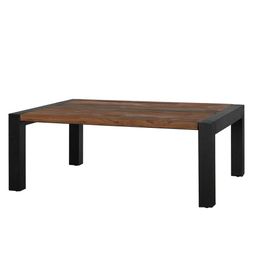 Pharao24.de Couchtisch Sofatisch aus Teak Massivholz im Industry und Loft Stil