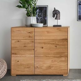 Pharao24.de Massivholzkommode aus Wildeiche modernem Design