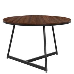 Pharao24.de Esstisch Tisch Esszimmer aus Metall und MDF