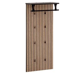 Pharao24.de Garderobenpaneel Garderobe f&uuml;r die Wandmontage mit 8 Kleiderhaken