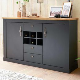 Pharao24.de Landhaus Esszimmersideboard 169 cm breit - 104 cm hoch Soft Close