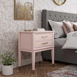 Pharao24.de Schlafzimmerkommode Rosa im Landhausstil einer Schublade
