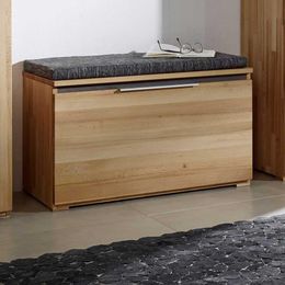 Pharao24.de Truhenbank aus Kernbuche Massivholz 80 cm breit