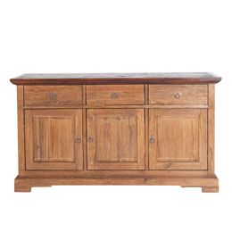Pharao24.de Massivholz Sideobard aus Teak Kolonial