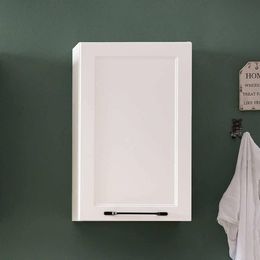 Pharao24.de H&auml;ngeschrank Bad Badh&auml;ngeschrank mit Metallgriff und Holzwerkstofft&uuml;r
