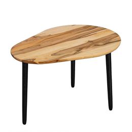 Pharao24.de Wohnzimmertisch aus Nussbaum Massivholz modernem Design