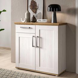 Pharao24.de Flurkommode Kommode im Landhausstil mit einer Schublade