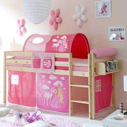 Pharao24.de M&auml;dchenbett im Prinzessin Design halbhoch
