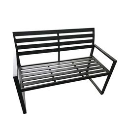 Pharao24.de Balkonbank in Dunkelgrau Aluminium