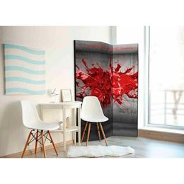 Pharao24.de Raumtrenner mit Farbspritzer Motiv 135 cm breit