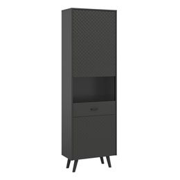 Pharao24.de Wohnzimmer Schrank Hochschrank in modernem Design mit Vierfu&szlig;gestell