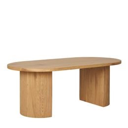Pharao24.de Wohnzimmertisch Sofatisch in Eichefarben und modernem Design