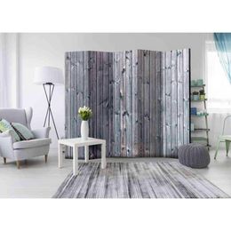 Pharao24.de Design Paravent in Grau Bretter Motiv