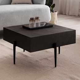 Pharao24.de Designercouchtisch Sofatisch in Anthrazit - Steinoptik beschichtet