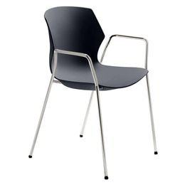 Pharao24.de Armstuhl in Anthrazit Kunststoff Made in Germany