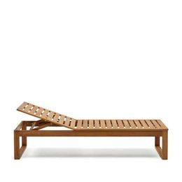 Pharao24.de Gartenm&ouml;bel Liege aus Akazie Massivholz 196 cm lang - 74 cm breit