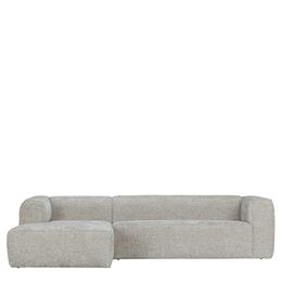 Pharao24.de Moderne Polsterecke in Beige Stoff 46 cm Sitzh&ouml;he