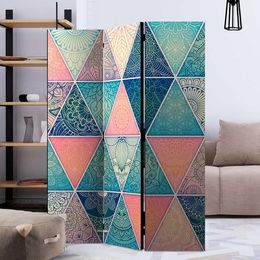 Pharao24.de Trennwand mit buntem Mandala Motiv orientalischen Stil