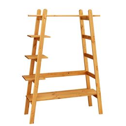 Pharao24.de Kiefer Holzgarderobe im Landhausstil Ablage f&uuml;r Schuhe