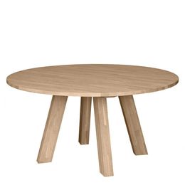 Pharao24.de Runder Holz Esszimmertisch aus Eiche 150 cm Durchmesser