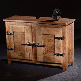 Pharao24.de Waschtischunterschrank in Naturfarben Shabby Chic