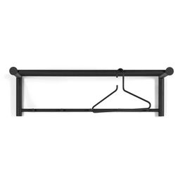 Pharao24.de Stahl H&auml;ngegarderobe in Schwarz modernes Design