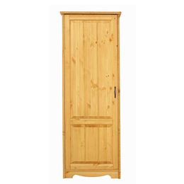 Pharao24.de Garderobenschrank aus Kiefer Massivholz 1-t&uuml;rig