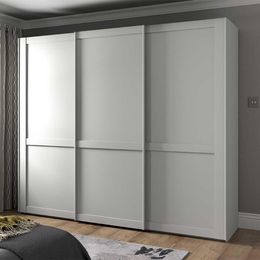 Pharao24.de Schlafzimmerkleiderschrank mit Schiebet&uuml;ren in Wei&szlig; Made in Germany